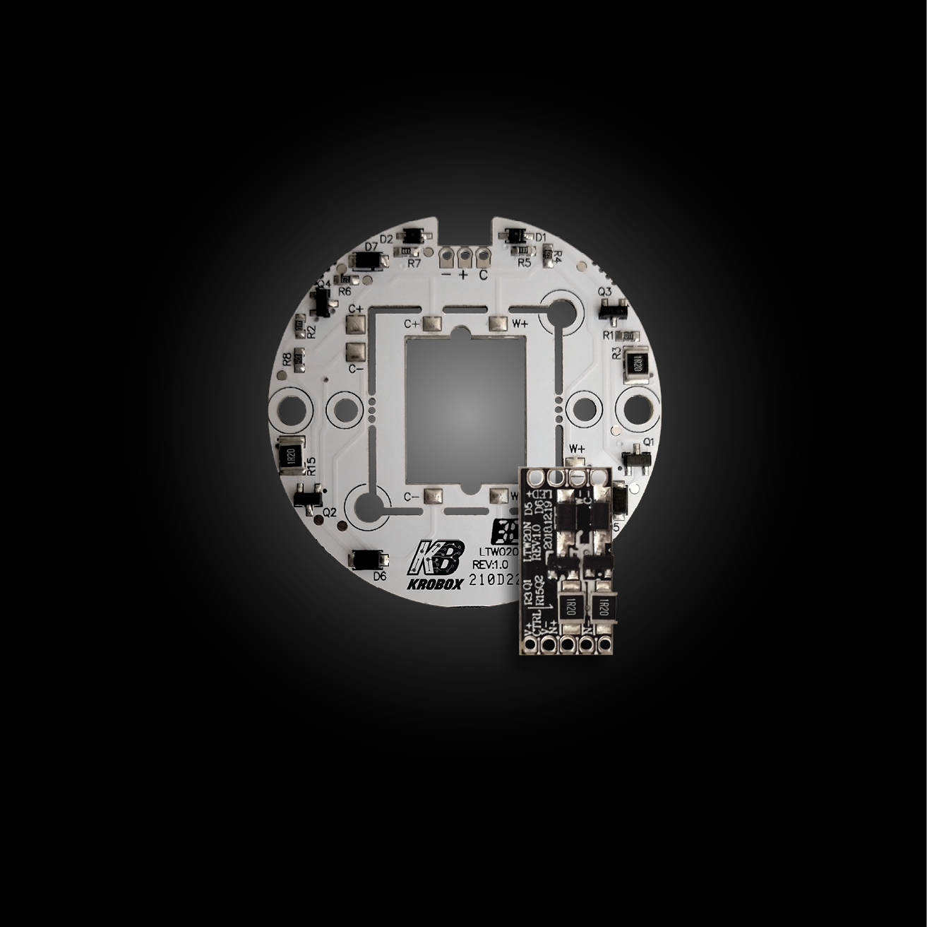 AUX2CH10, 10W 2 Channel Auxiliary Board. Dimension, Round D42mm, Micro ...
